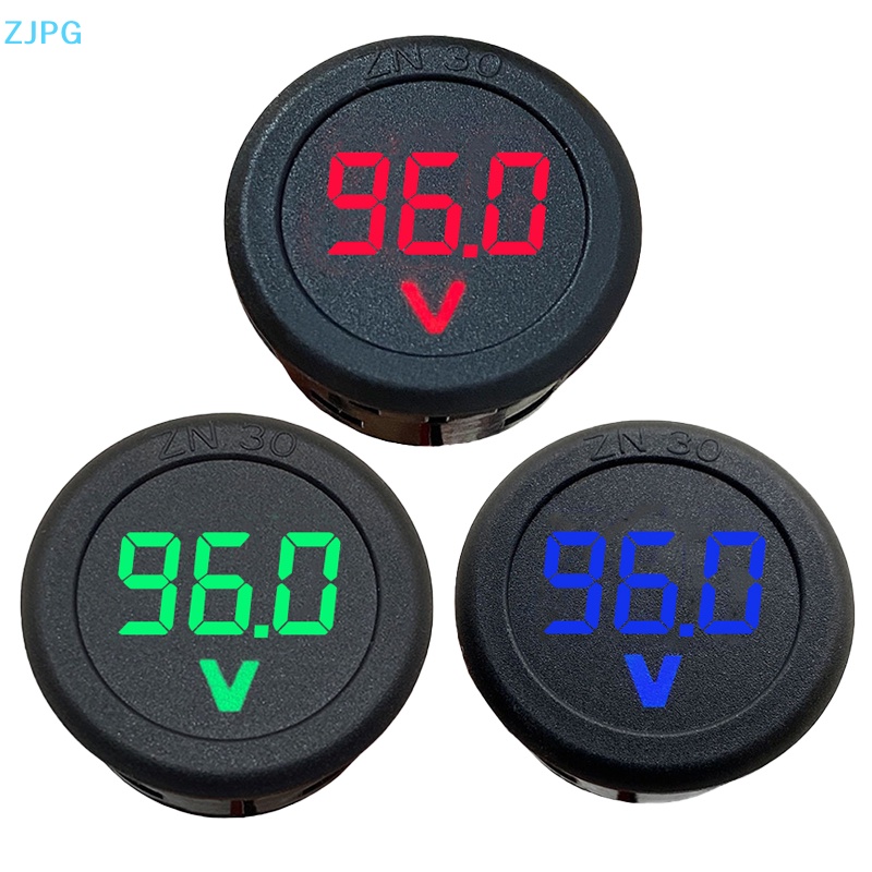 ZJPG> LED Digital Display Circular Two-wire Voltmeter DC 5-100V DC ...