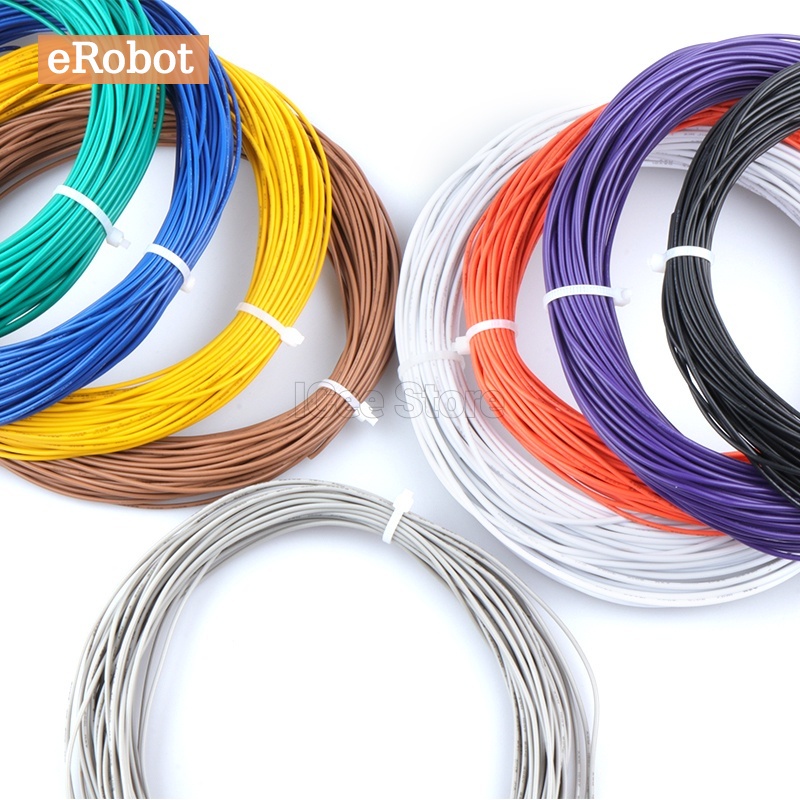 10 Meters 20AWG Flexible Stranded Electronic Wire 1.8mm PVC Cable Wire ...