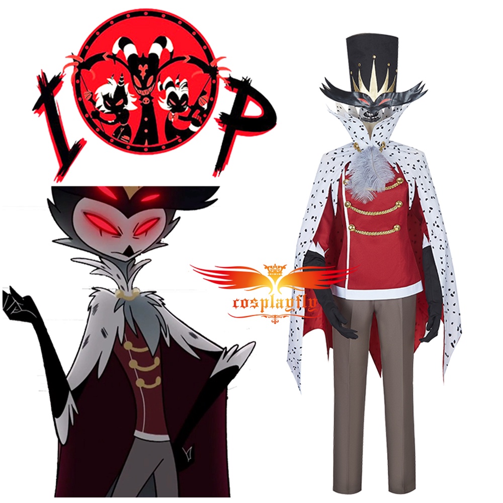 Anime Helluva Boss Stolas Cosplay Costume for Adult Men Uniform Top ...