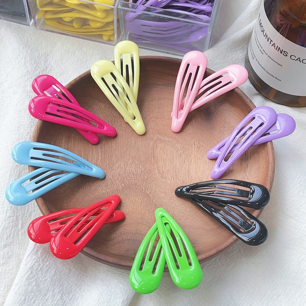 30Pcs/Set Women Girls Cute Colorful Waterdrop Shape Hairpin Sweet Hair ...