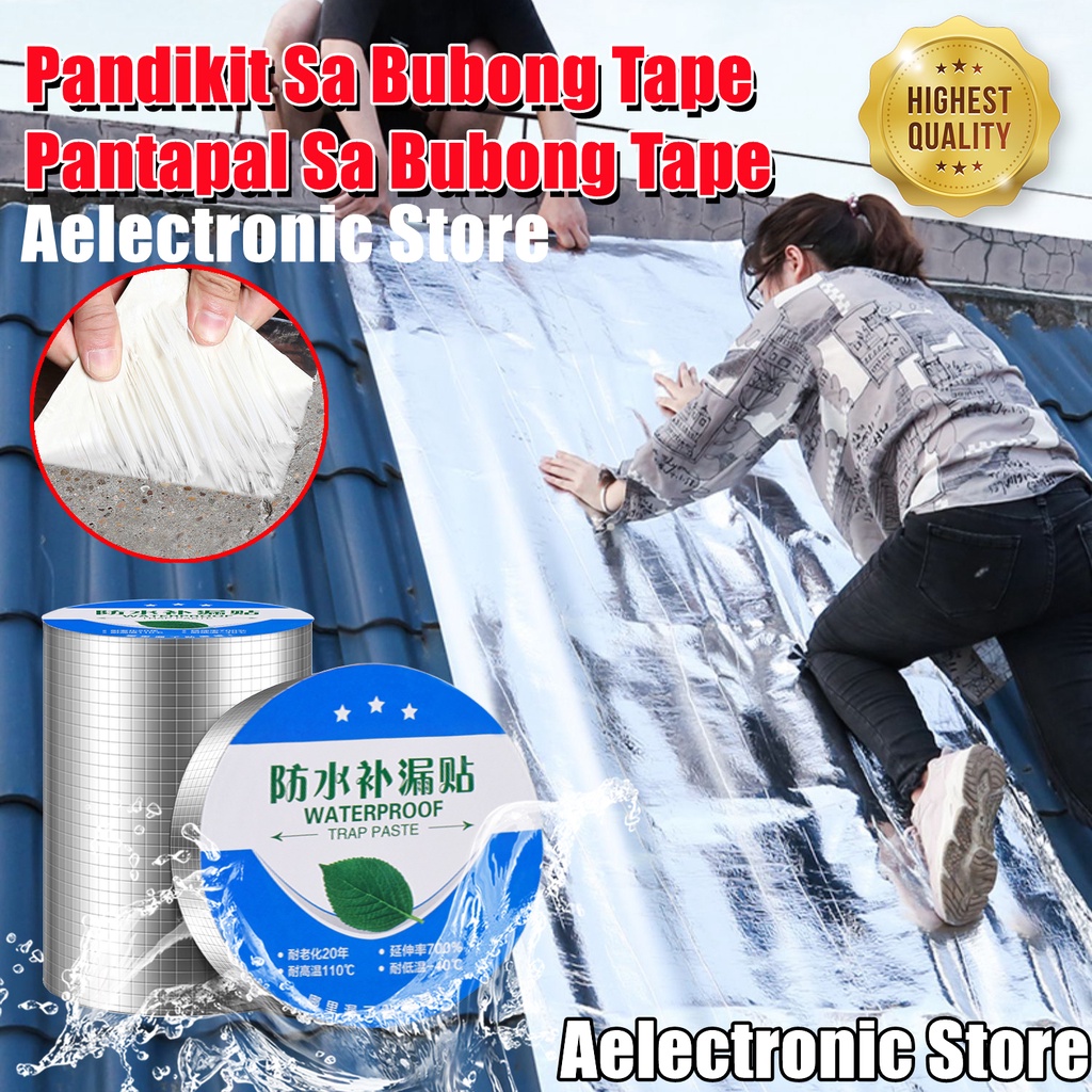 Aluminum Foil Adhesive Tape Pantapal Pandikit Sa Bubong Tape Butyl ...