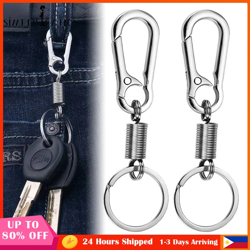 Anti-lost Backpack Hanging Buckle / Retractable Metal Carabiner Hooks ...