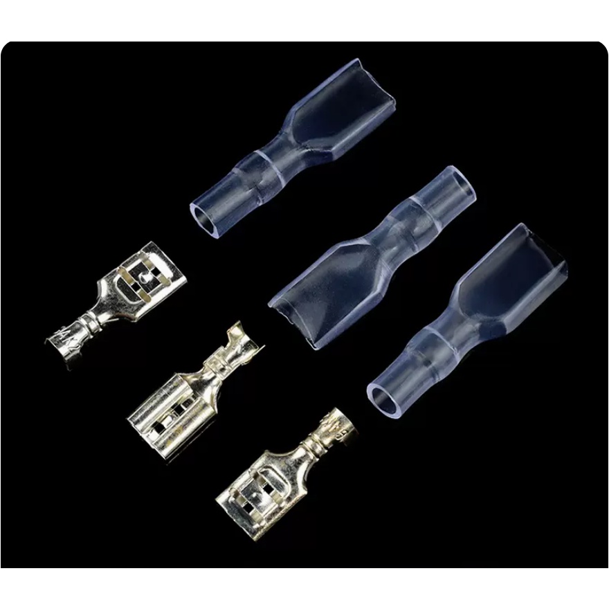 2.8/4.8/6.3Crimp Terminal Female Spade Connector Crimping terminals PVC ...