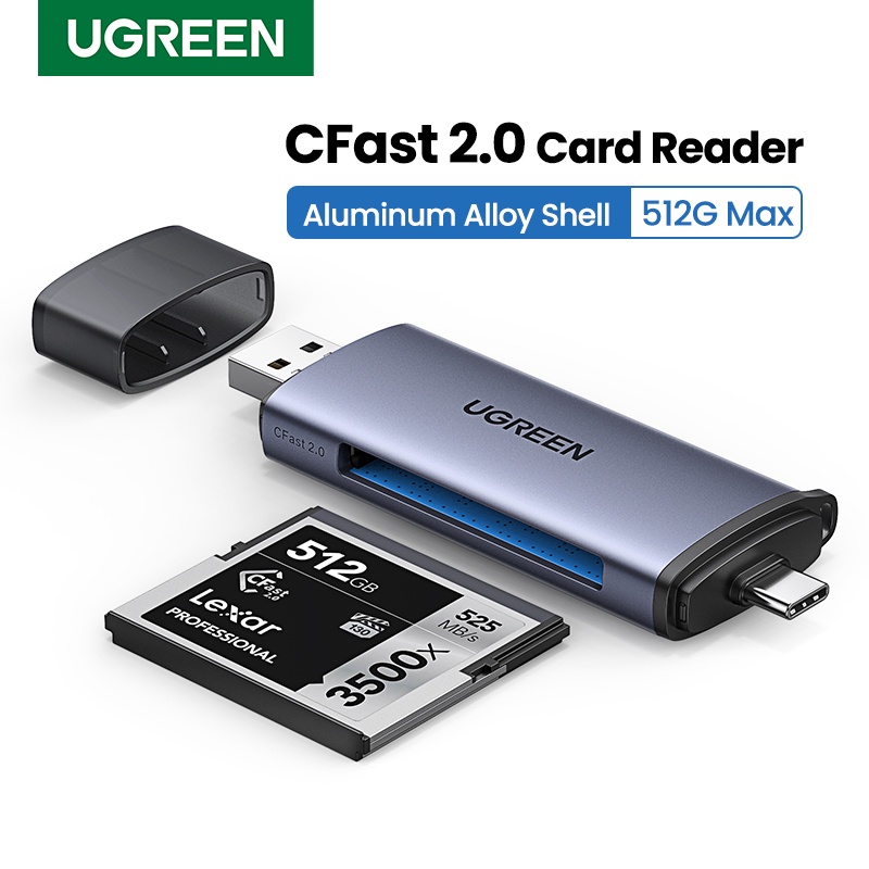 UGREEN Card Reader USB3.0/Type-C to CF Memory Card For Laptop HD ...