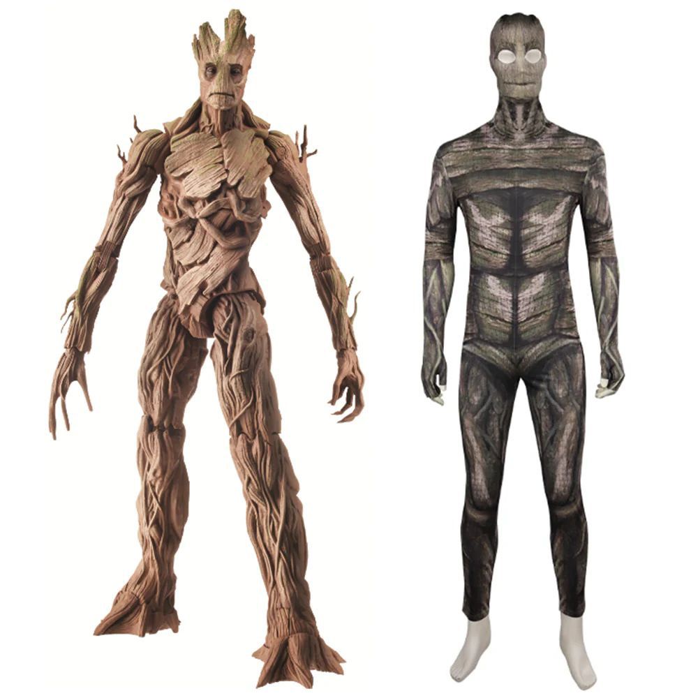Galaxy Guardians 3 Tree People Groot cosplay Jumpsuit Destroyer Star ...