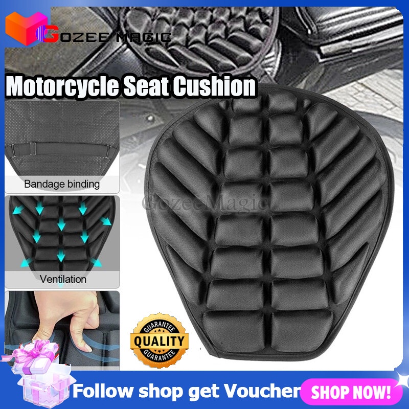 Motorcycle Seat Cushion 3D Comfort Gel Motorbike Bikes Air Cover ...