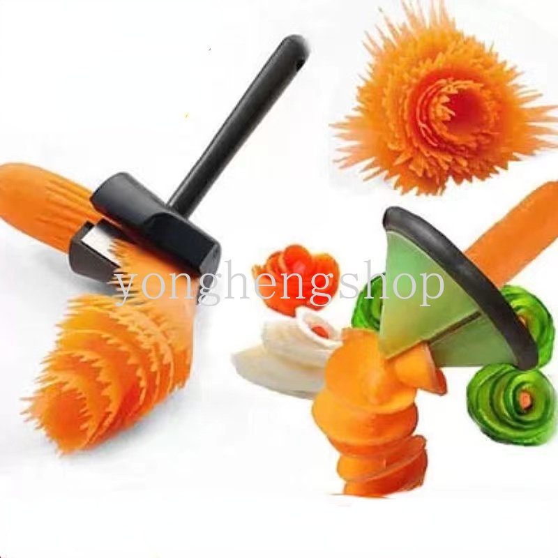Creative Potato Carrot Spiral Cutter Funnel Shaped Vegetable Flower ...
