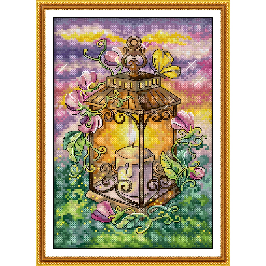 Joy Sunday Stamped Cross Stitch Ktis DMC Threads Chinese Cross Stitch ...