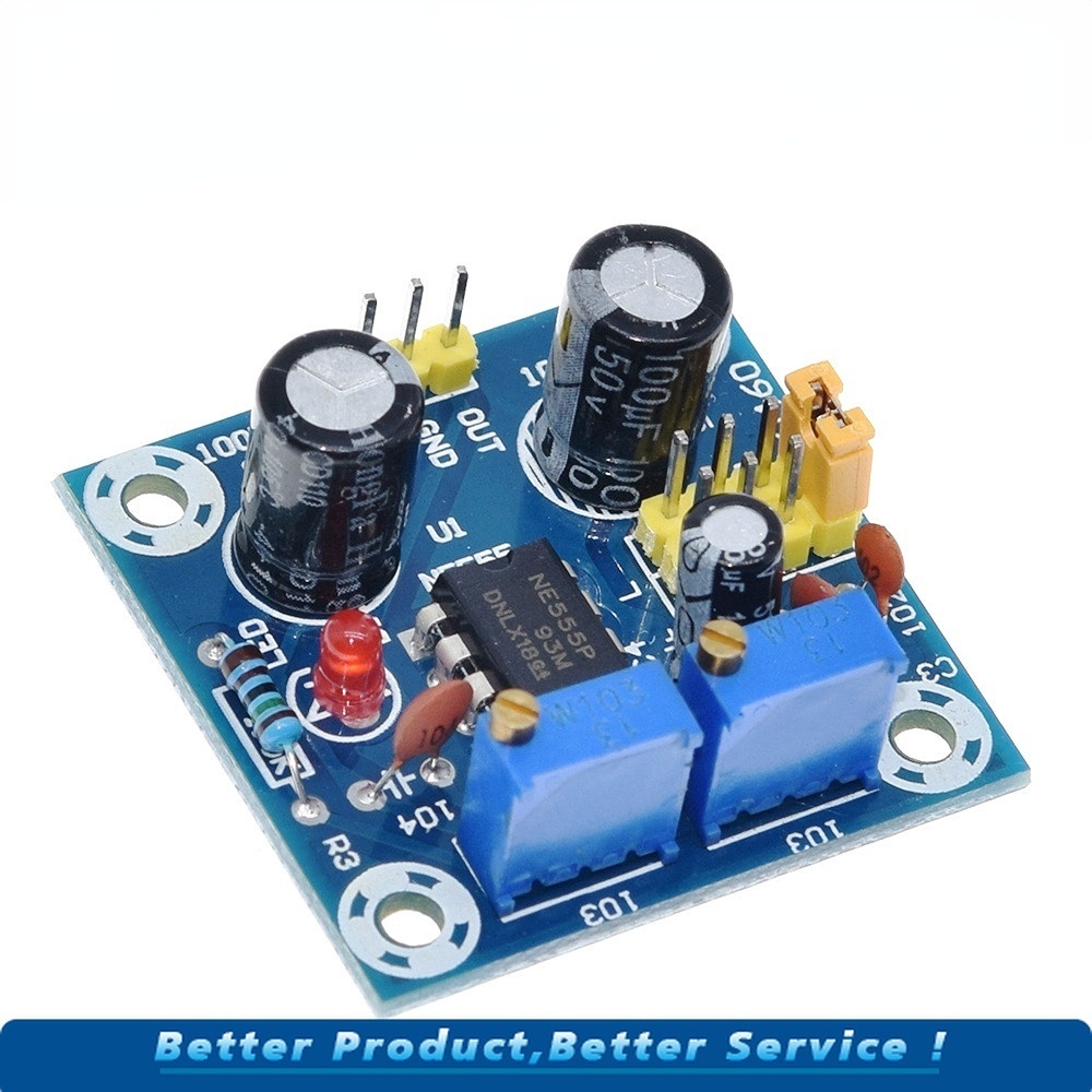 NE555 Pulse Frequency Duty Cycle Square Wave Rectangular Wave Signal ...