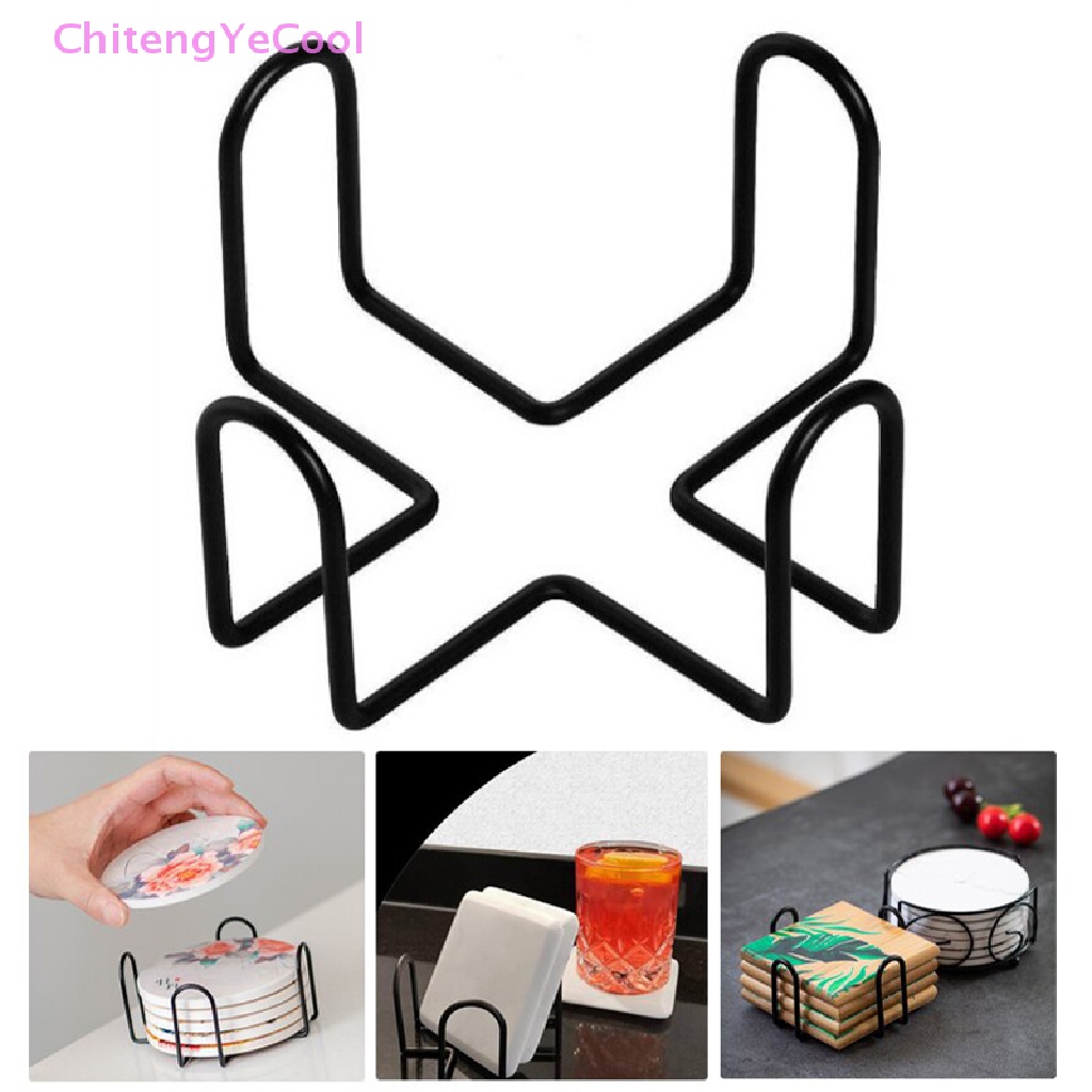 【HGPH】 Coaster Holder Mat Storage Rack Silicone Table Mat Holder Tea ...