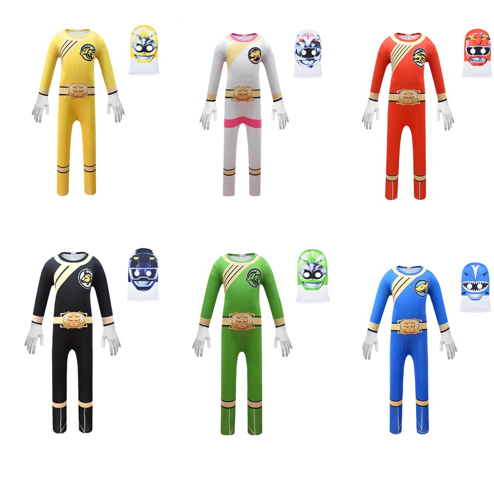 Hyakujuu Sentai Gaoranger Cosplay Costume Jumpsuit Outfits Bodysuit ...