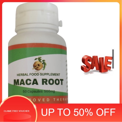 Pure Maca Root 50 Capsules (Set Of 3 Bottles/One Bottle Only) | Shopee ...