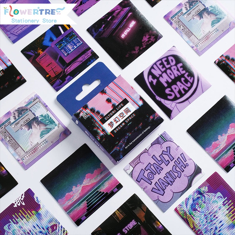 46 Pcs Fantasy Space Stickers Journal Scrapbook Decor Sticker | Shopee ...