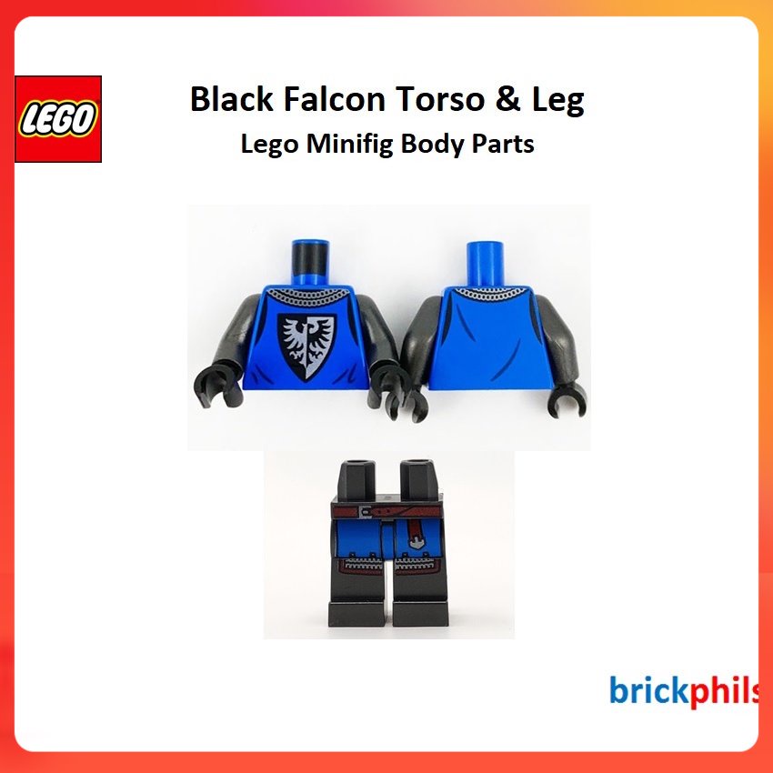 Lego Minifig Body Parts - Black Falcon Torso & Legs | Shopee Philippines