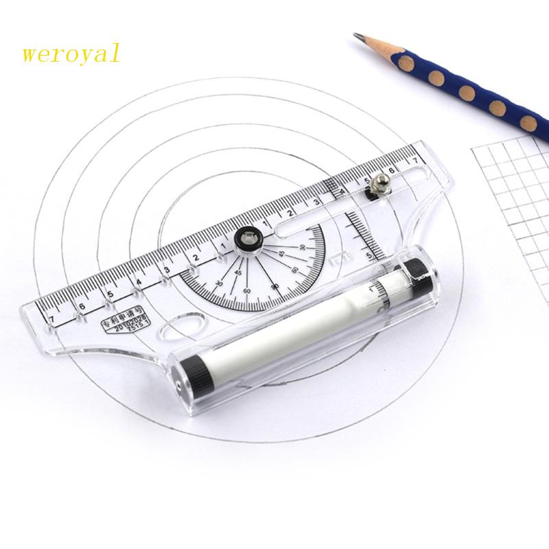 weroyal Stationery Protractor Angles Line Kids Drawing Tool Multi ...