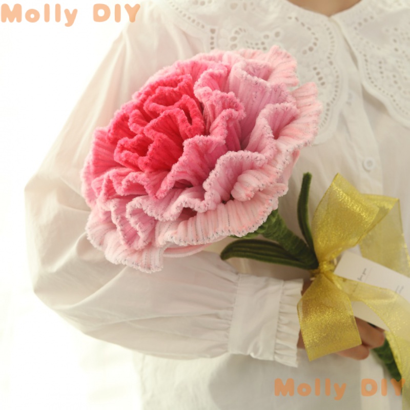 Spot quick hair Giant Carnation Flower bouquet Dense Fuzzy wire flowers ...