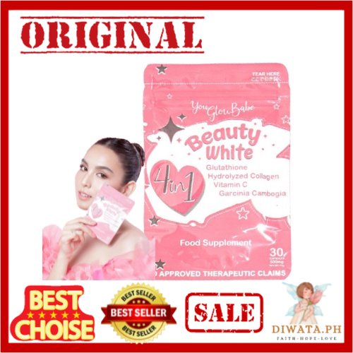 Beauty White You Glow Babe Glutathione Capsule Whitening Slimming Collagen Japan Food Supplement ...