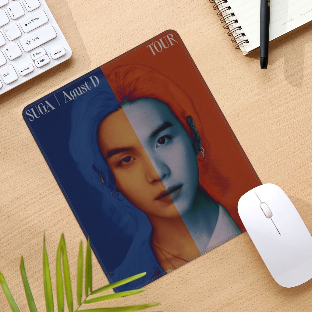 BTS SUGA Agust D 30x25cm Printed Non-Slip Rubber Mouse Pad | Shopee ...