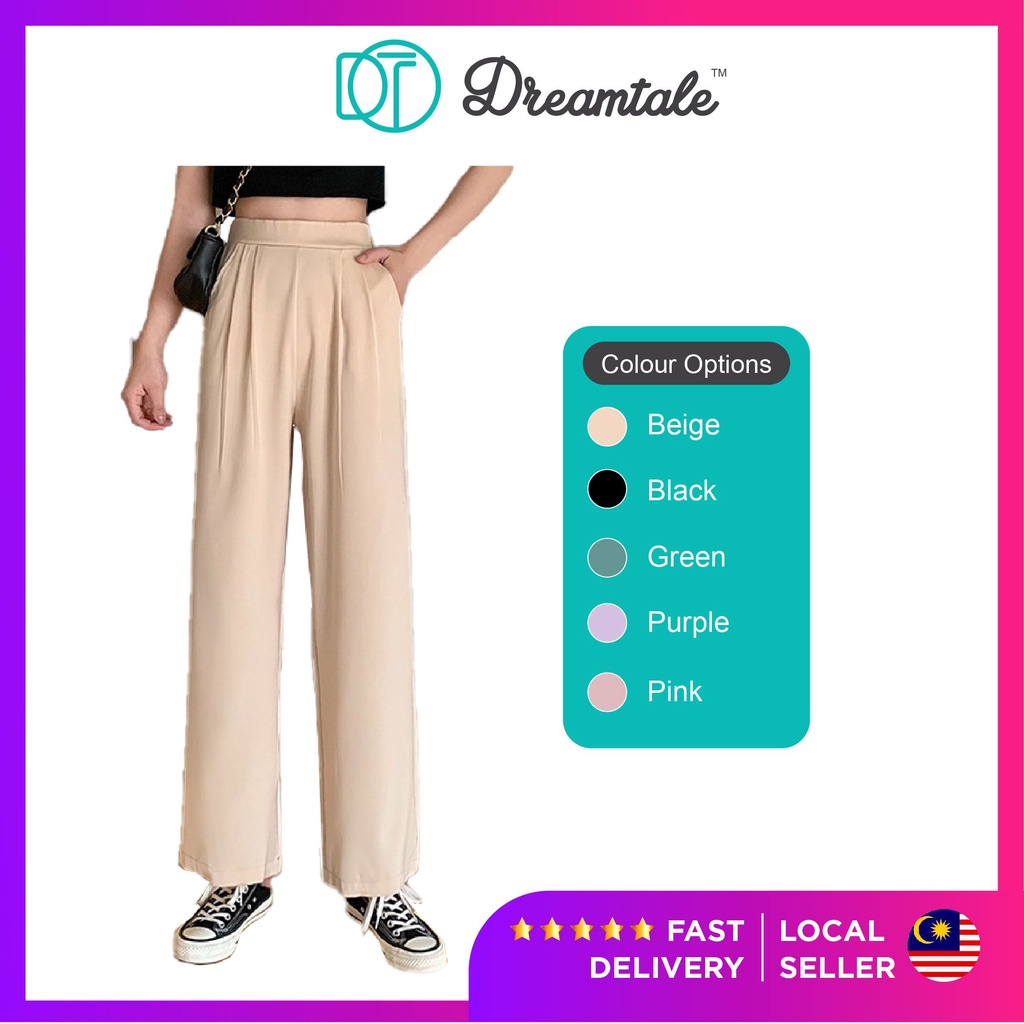 Dreamtale Women Clothing Solid Colour Elastic Straight Cut Women Long ...