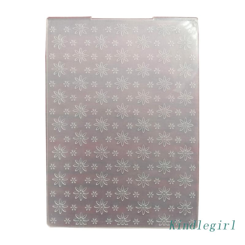 KING Plastic Embossing Folder 3D Small Flowers Script Die Stencil ...