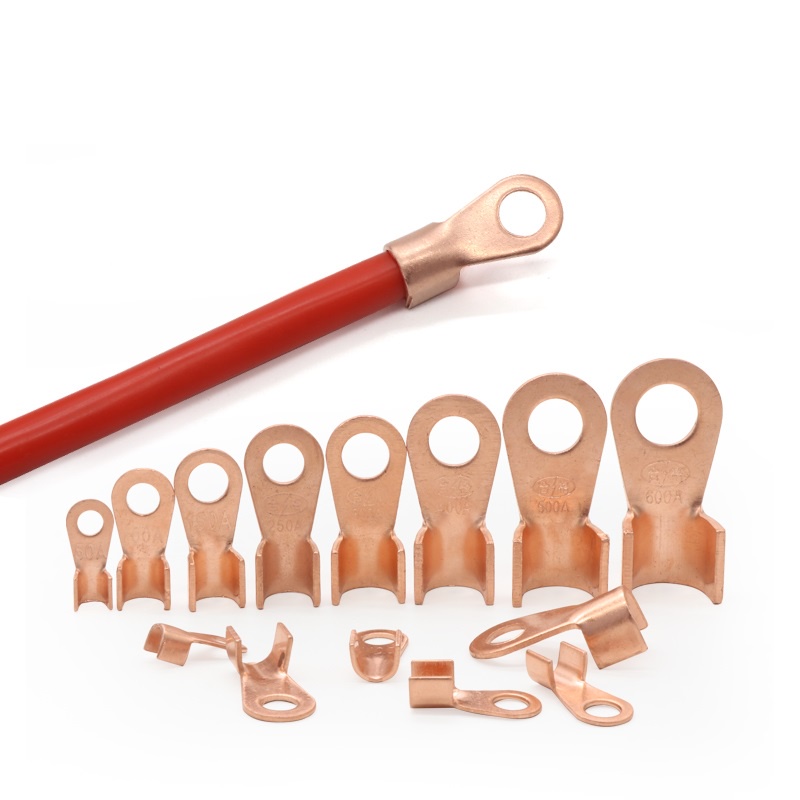 Copper OT Terminal Non-Insulated Wire Connector Bare Electrical Cable ...