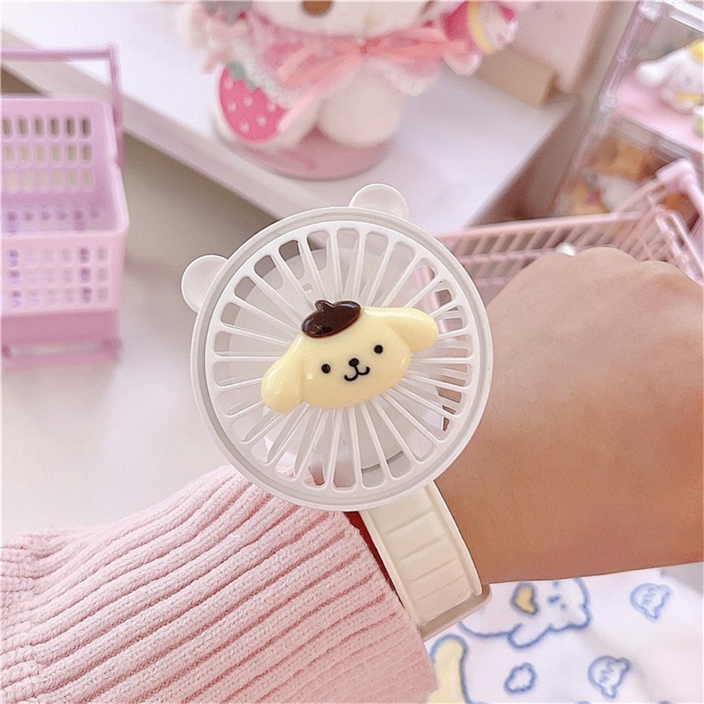 Sanrio Wrist Fan Cartton Cinnamoroll Kuromi Design Watch Fan USB ...