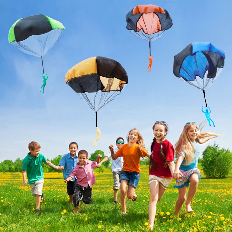Kids Hand Throwing Parachute Soldier Parachute Toys/Outdoor Fun Sports ...