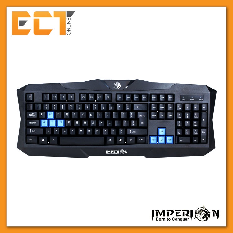 Imperion GIP-K1 Double Spring Wired Gaming Keyboard (Black) | Shopee ...