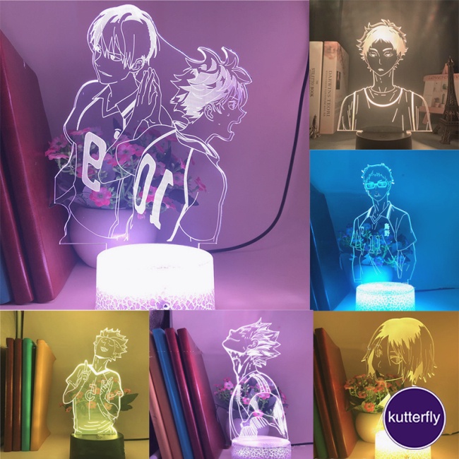 Kutterfly Lamp Haikyuu Tsukishima Kei Night Lights Kenma Kozume LED ...