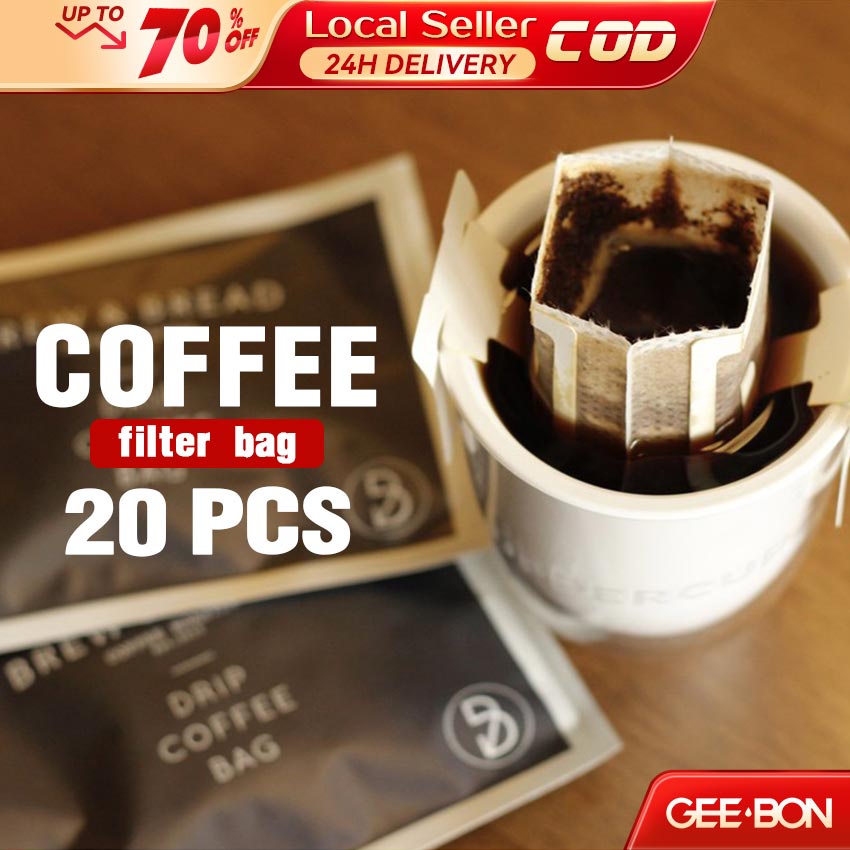 GEEBON 20pcs Coffee Drip Bag Paper Drip Type Pour-over Dripper Coffee ...