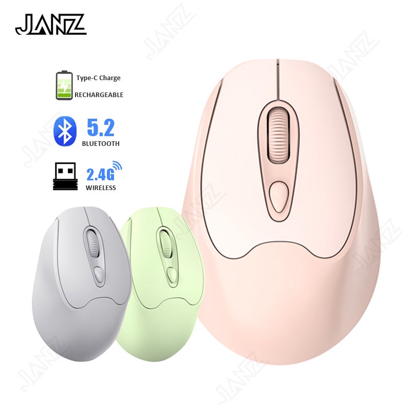 Wireless Mouse Bluetooth 5.2 Mouse Rechargable Silent Mice for PC ...