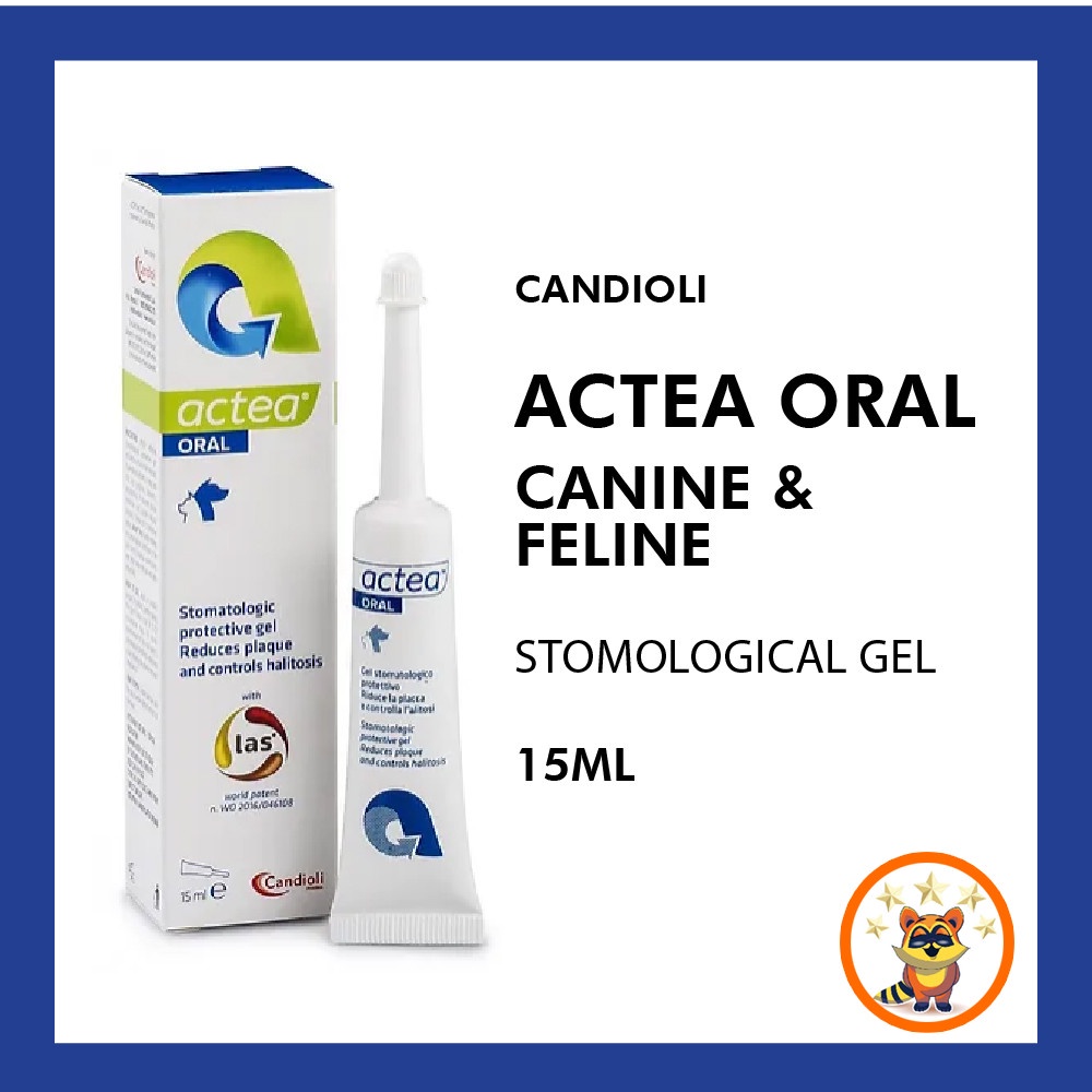 Candioli Actea Oral Stomological Gel for Canine Dog & Feline Cat Kucing ...