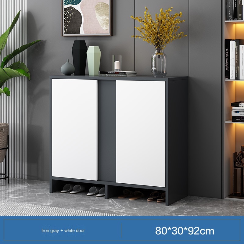 Shoe Cabinet Freestanding Shoe Storage Cabinet Wood Shoes Rack Large ...