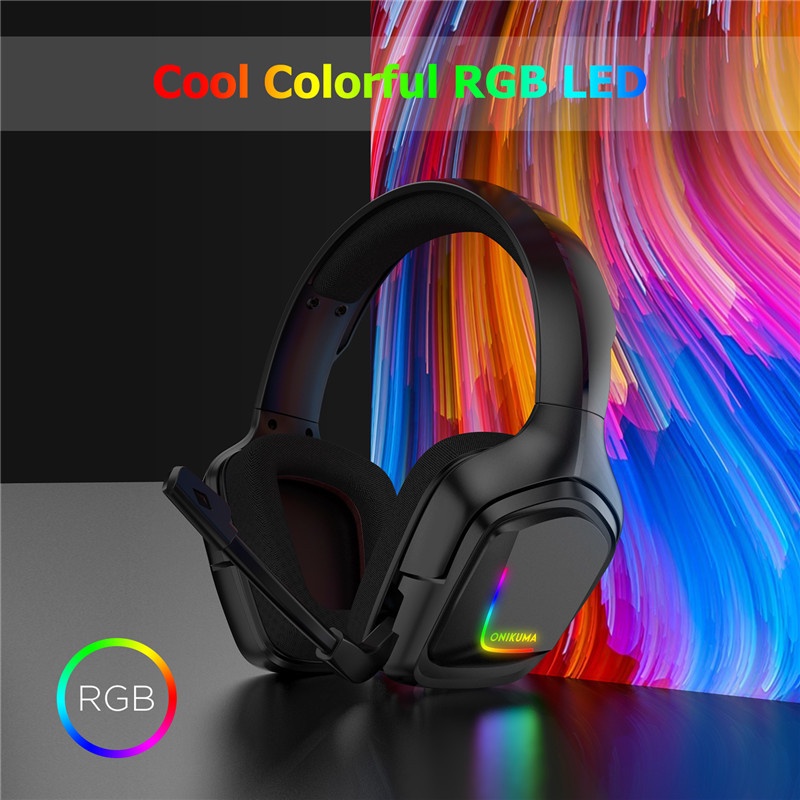 K20 Gaming Headset with LED RGB Lights Stereo Headphones For Computer ...