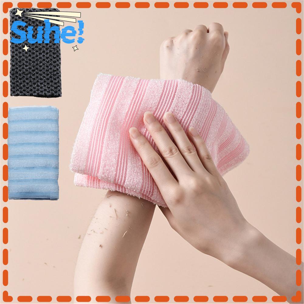 HI-SUHE Exfoliating Bath Towel Smooth Skin Massage Body Rub Cleaner ...