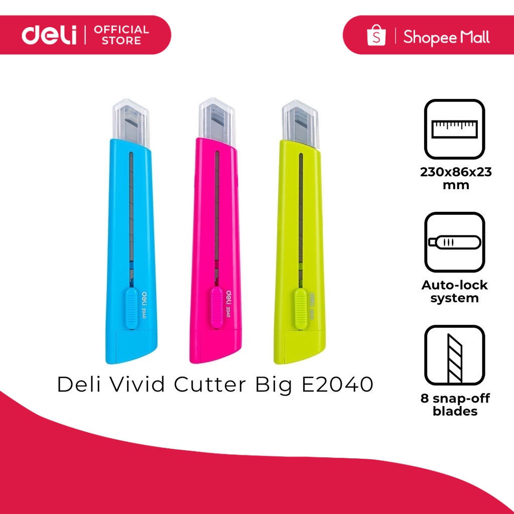 Deli E2040 Vivid Cutter Big 1PC | Shopee Philippines