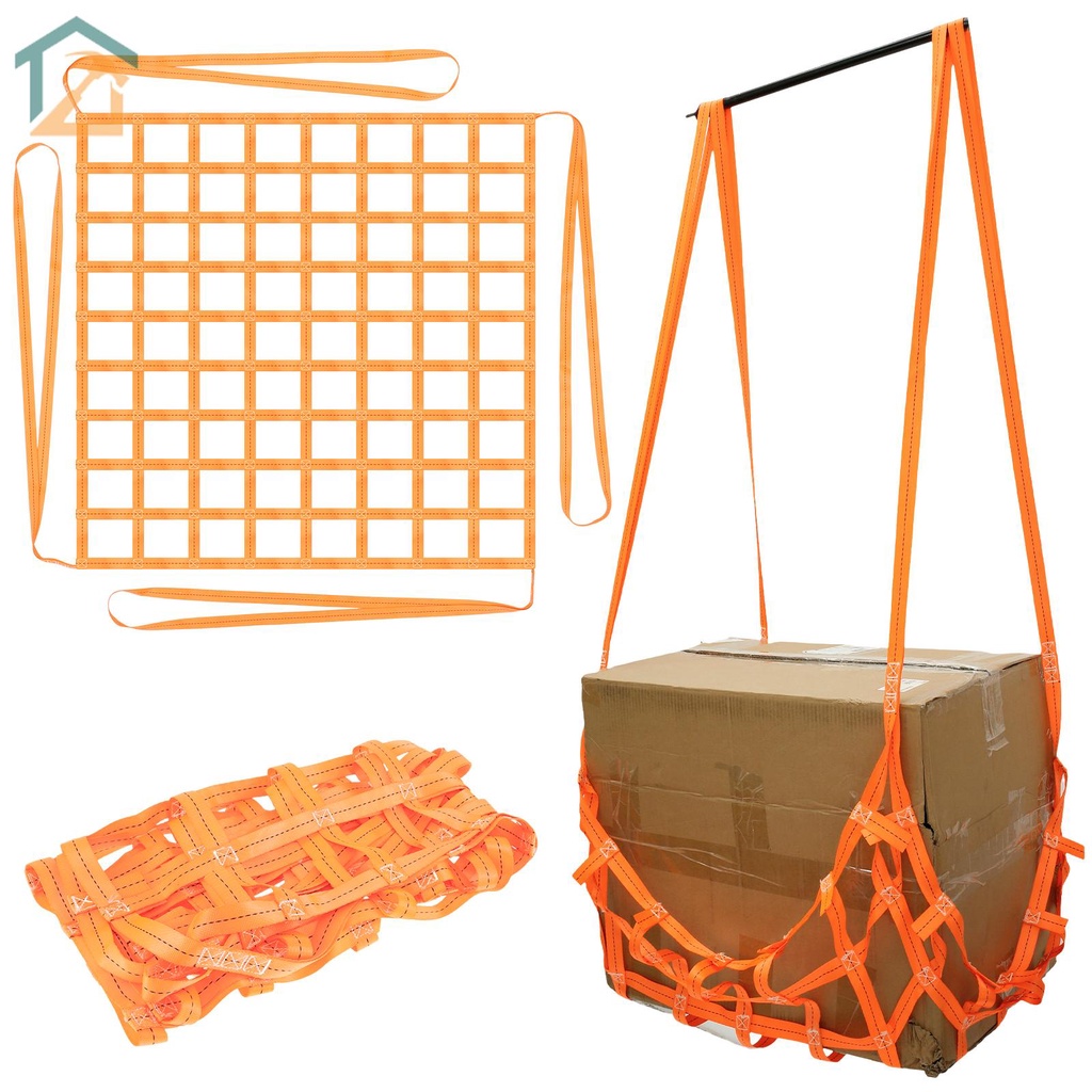 Cargo Lifting Nets 1x1M Polyester Sling Hoisting Net 300 KG High Load ...