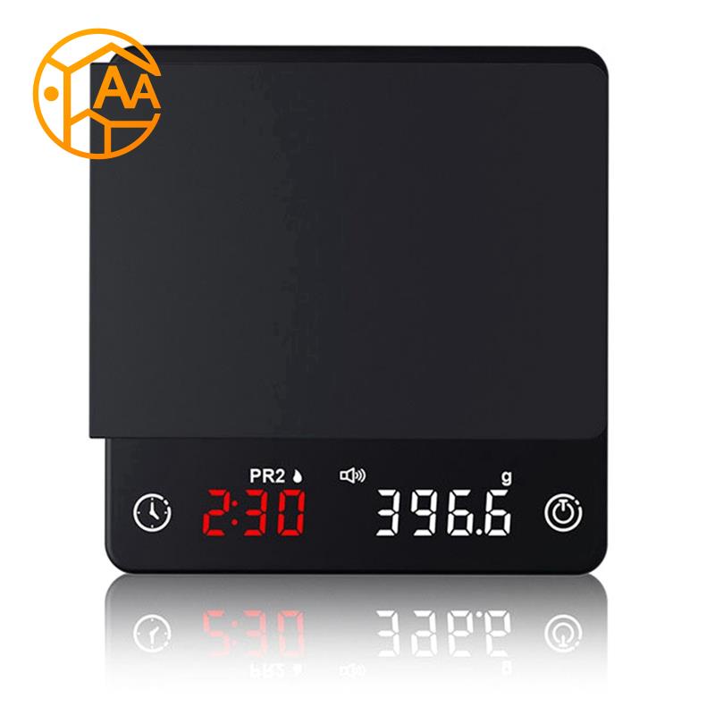 Mini Smart Digital Coffee Scale Espresso with Timer (1 Pcs, Black ...