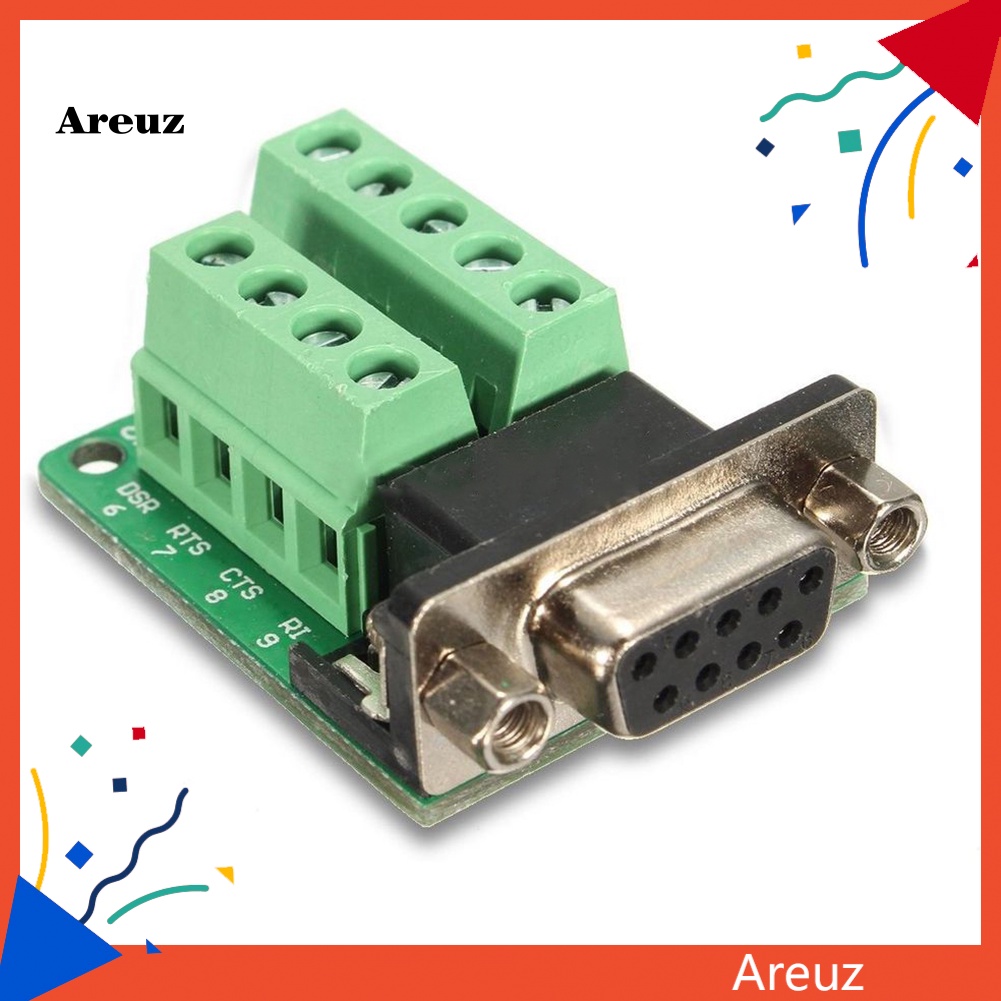 ARE DB9 9-pin Female Adapter RS-232 Serial Port Interface Breakout Board Connector | Shopee ...