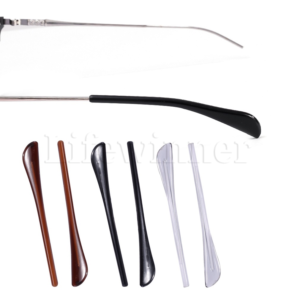 Anti-Slip Replacement Silicone Eyeglass Leg Temple Tips 1Pair Legs ...