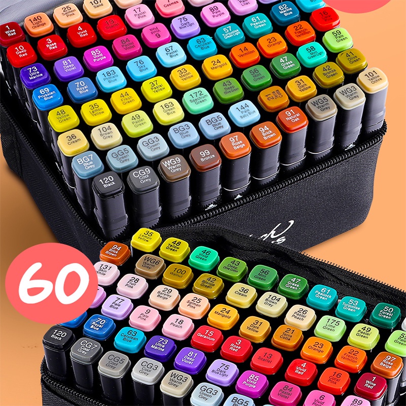 Markers Set 17g Highlighter Set High-Capacity 3mm 7mm Double Head ...