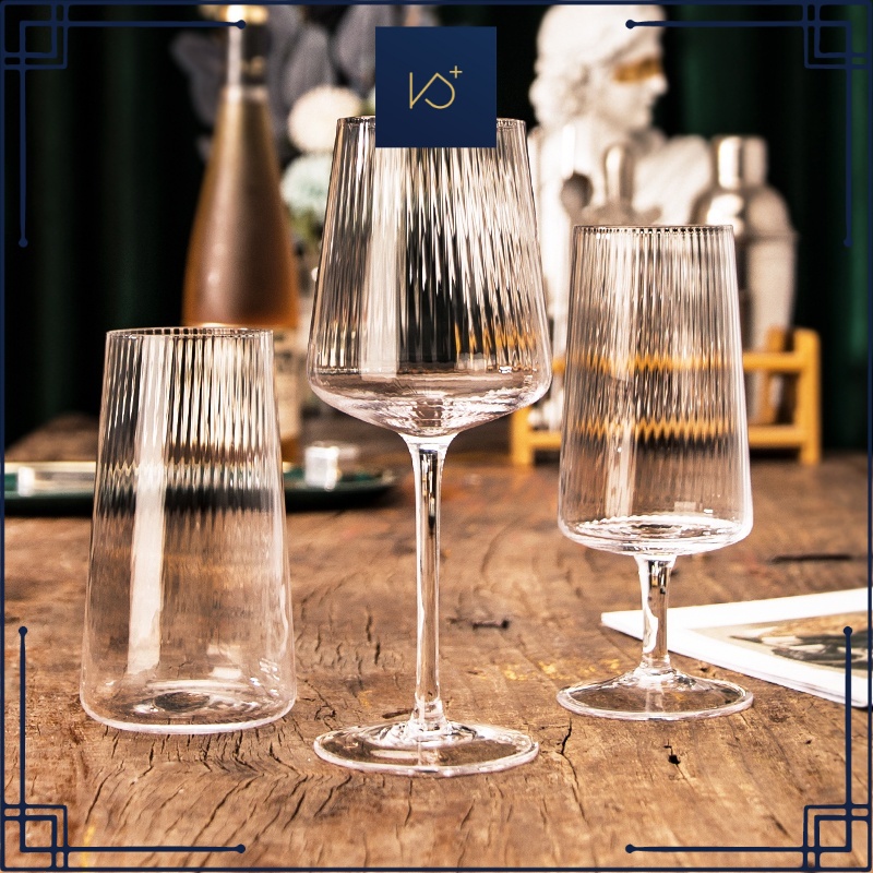 Kitchen Plus Everyday Drinkware Glass for Champagne, Red Wine and Water ...