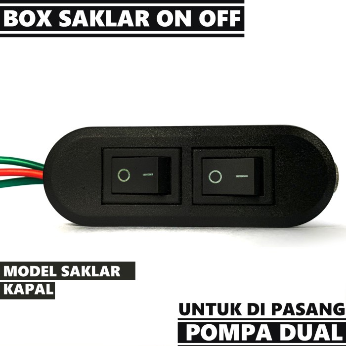 On Off Switch Box For Dual Pump - Equipped With 2 Ship Model Switches ...