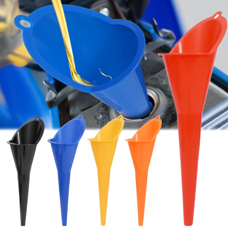 Long Stem Anti-Splash Funnel Car Motorcycle Gasoline Engine Oil ...