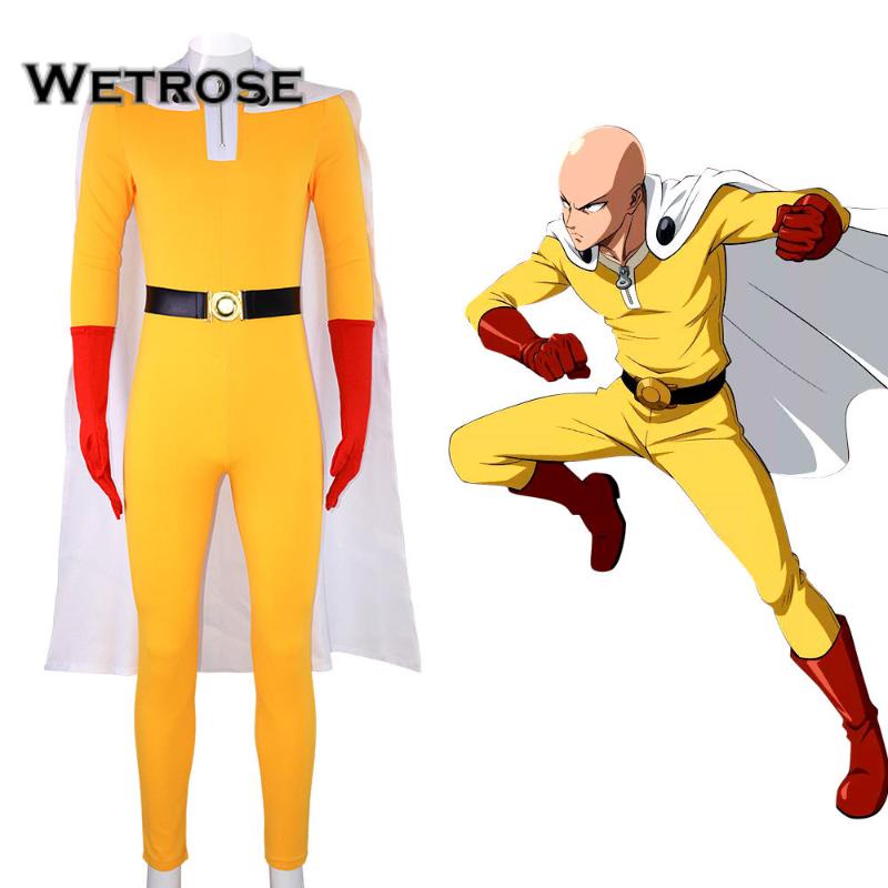 [Wetrose] One-Punch Man Cosplay Costume Suit Saitama Tatsumaki Man ...