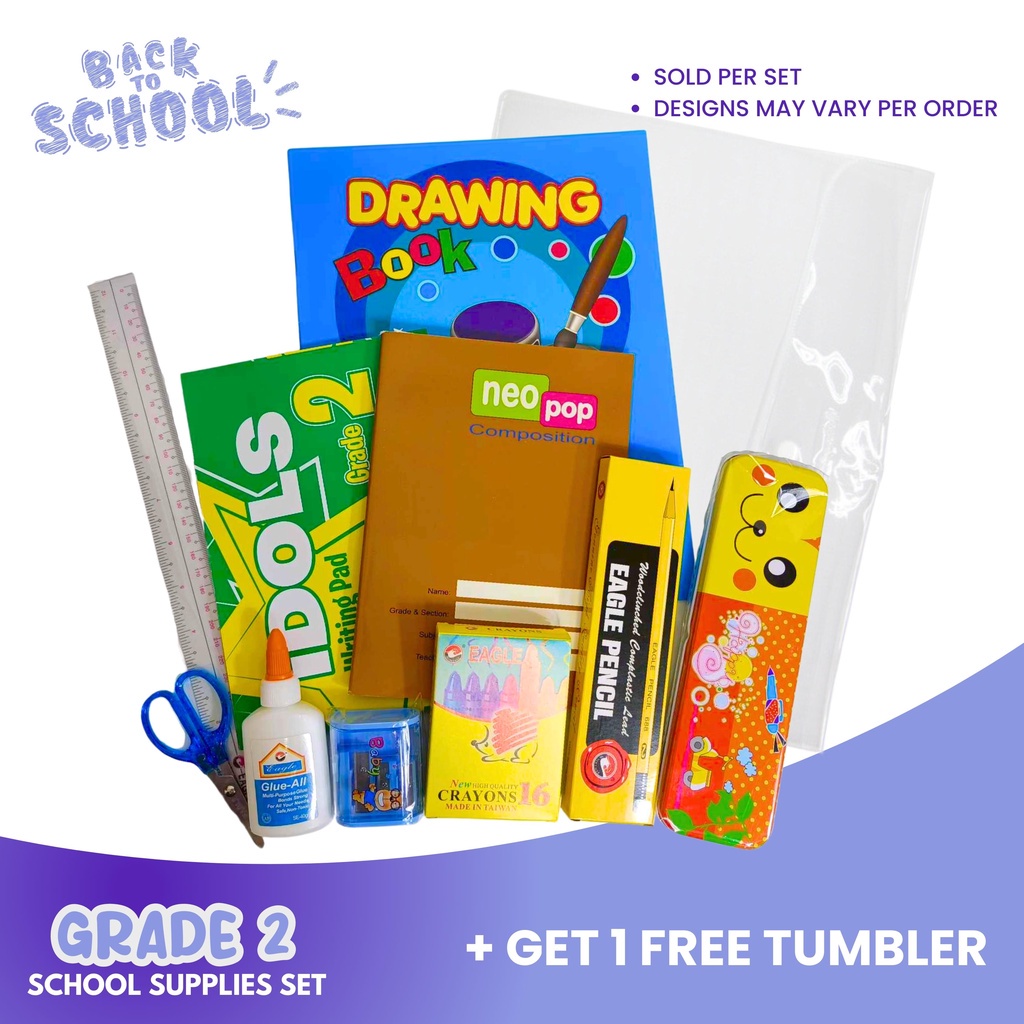 Elevate Learning: GRADE 2 School Supplies Set with FREE Tumbler + 10% ...