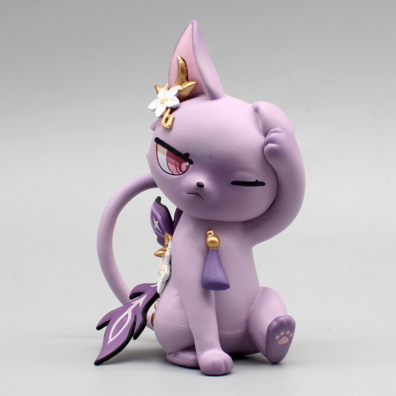 10cm Genshin Impact Yae Miko Cat Figure Keqing Anime Figures ...