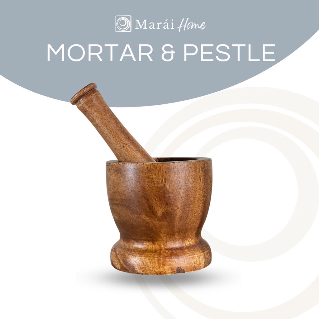 Marai Home Mortar and Pestle Acacia Wood | Shopee Philippines