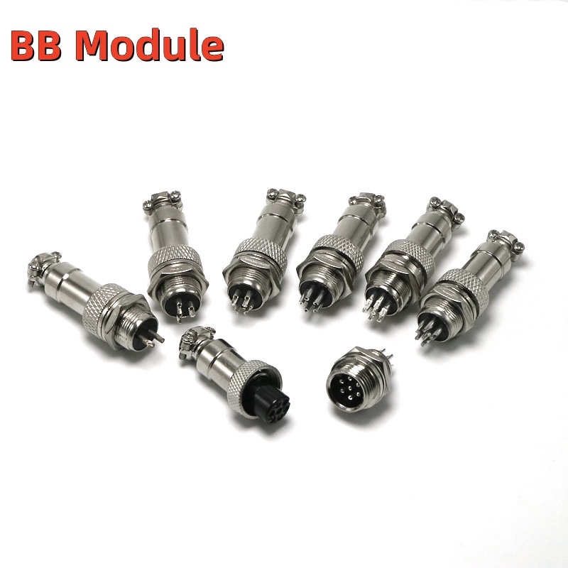 1set GX12 2/3/4/5/6/7 Pin Male + Female 12mm Wire Panel Connector Aviation Connector Plug ...