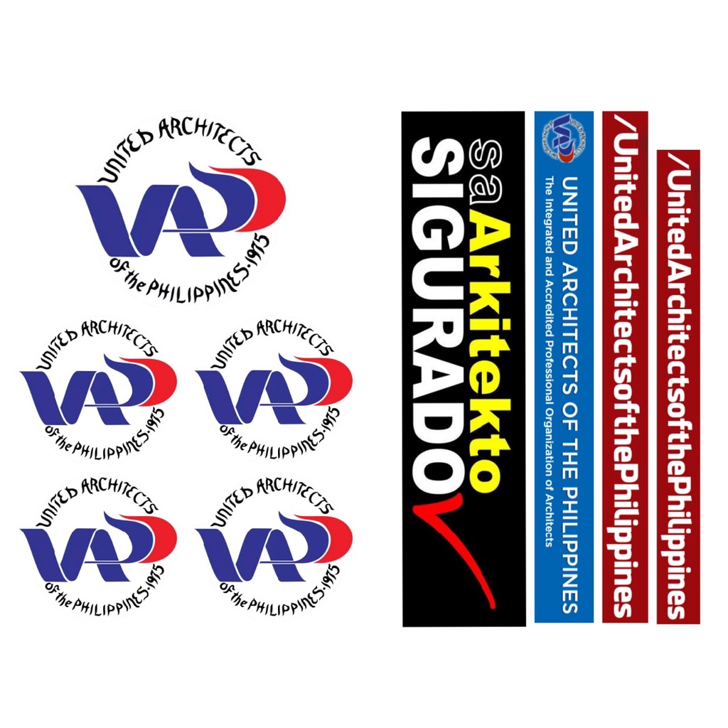 1Set UAP Architect Car Sticker Package 9 Pieces, Architect Car Sticker ...